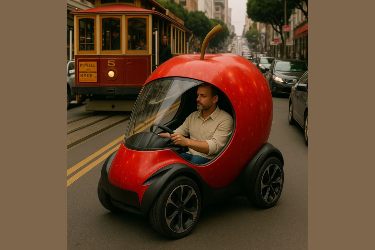 APPLE-CAR, the Luxury Electric Rickshaw Sedan